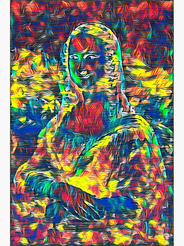 ""Mona Lisa (16)" great art reimagined " Sticker for Sale by thalasson ...