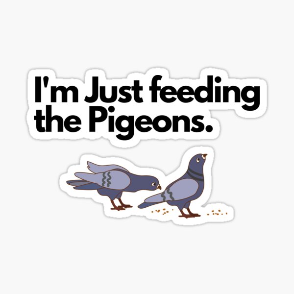 "Pigeons" Sticker for Sale by Styklander | Redbubble