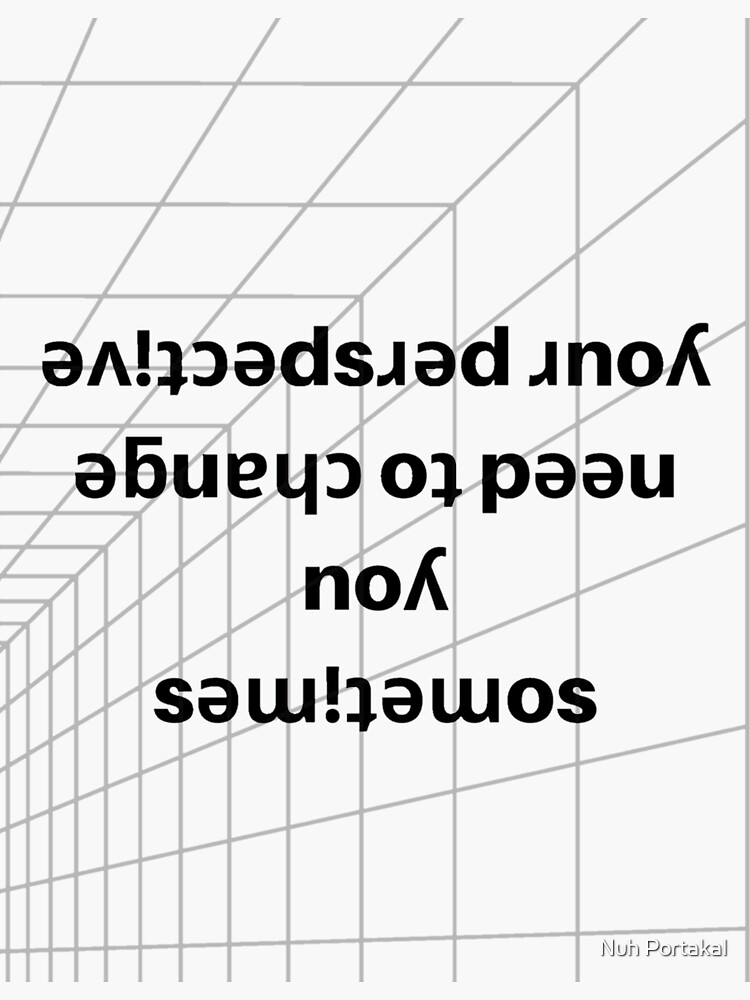 "Perspective" Sticker for Sale by nuhportakal | Redbubble
