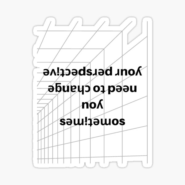 "Perspective" Sticker for Sale by nuhportakal | Redbubble