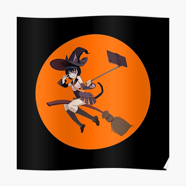 "Pop socket anime neko witch" Poster for Sale by brendanre | Redbubble