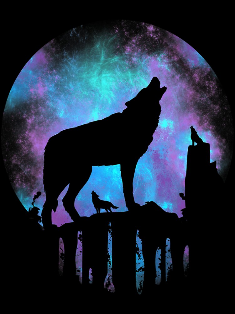 Wolf Moon Stars Stars Night Dark Dark Darkness Oyes To The Sky Picture ...