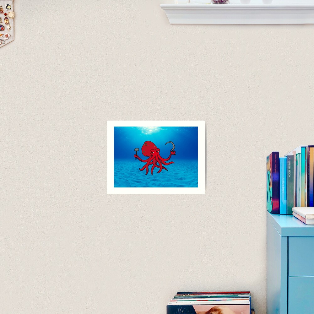 "Communist octopus" Art Print by Torben1910 | Redbubble