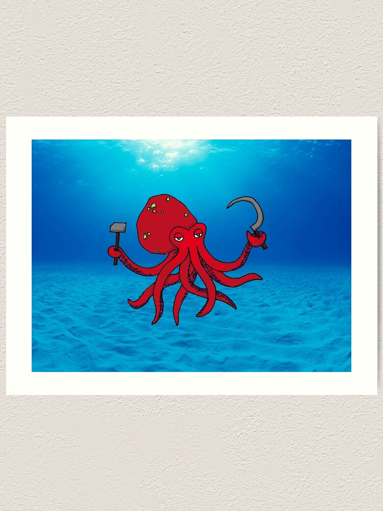 "Communist octopus" Art Print by Torben1910 | Redbubble