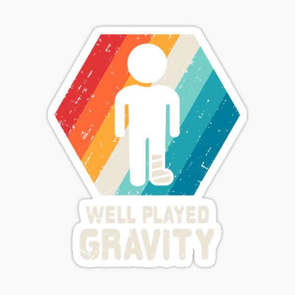 "Broken Leg Shirt Ankle Knee Foot Injury Get Well Soon Gift" Sticker ...