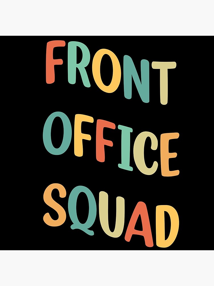"Retro Front Office Squad School Secretary Admin Team Staff " Poster ...