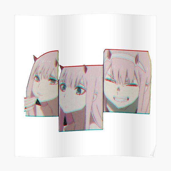 "Zero Two cute" Poster for Sale by AnimeTasya | Redbubble
