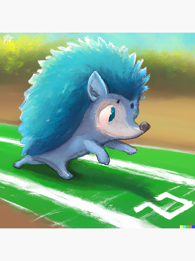 "The World's Fastest Hedgehog" Poster for Sale by AI-Designed | Redbubble