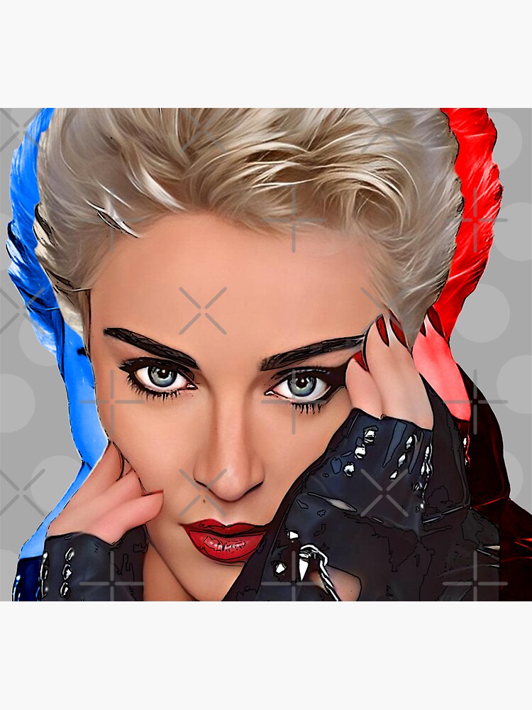 "Queen Of Pop Retro Design" Sticker for Sale by weonswearthis | Redbubble