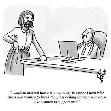 "Funny Gender Role Cartoon Humor" Art Print for Sale by Bill Abbott ...