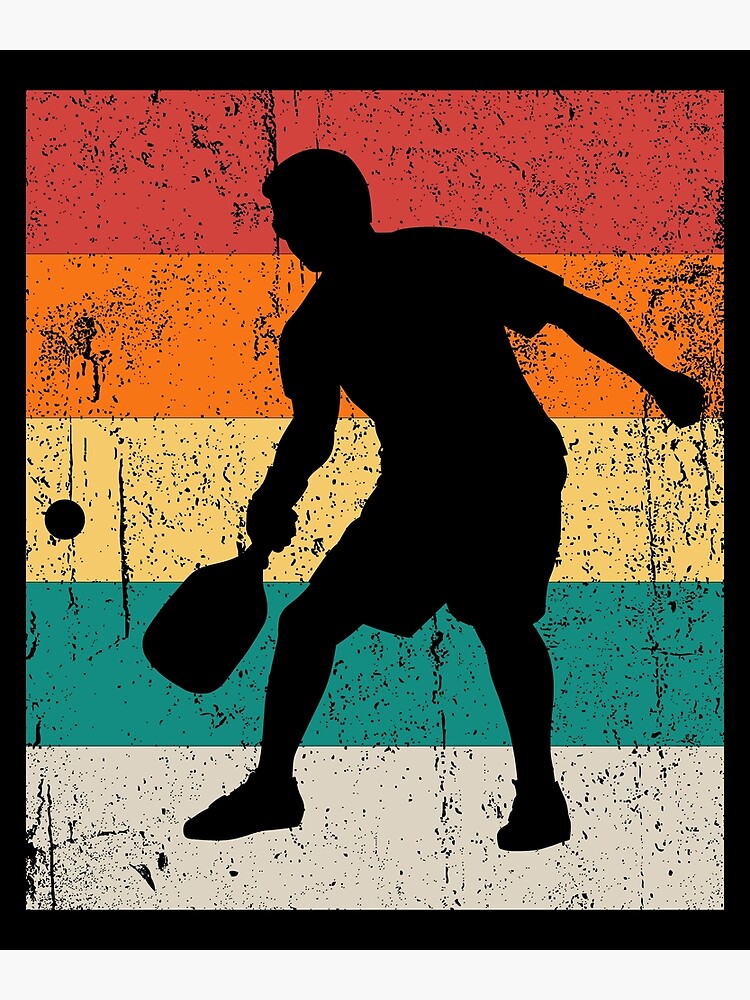 "Distressed Vintage Pickleball - Retro Pickleball Design" Fotodruck von ...