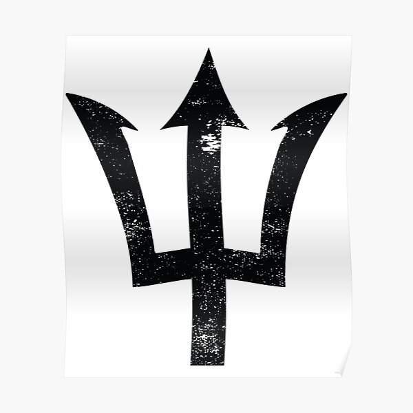 Póster «Poseidón Símbolo Tridente Dios griego Mitología» de ...