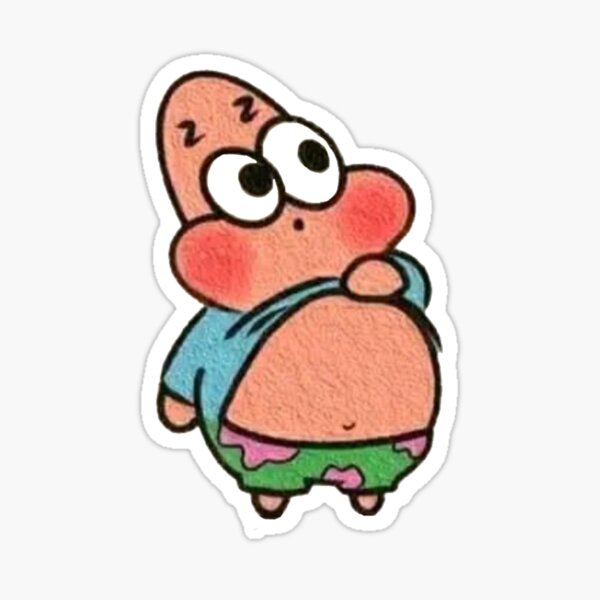 "patrick star is hungry" Sticker for Sale by the-alpha1 | Redbubble