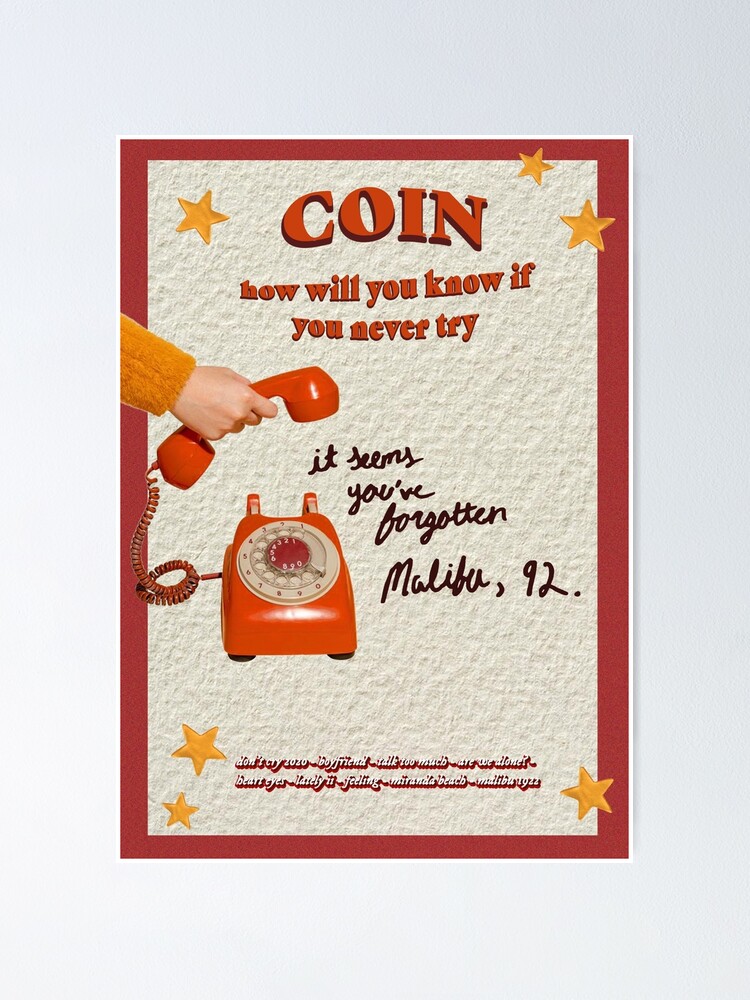 "COIN'S 'how will you know if you never try' album art" Poster for Sale ...