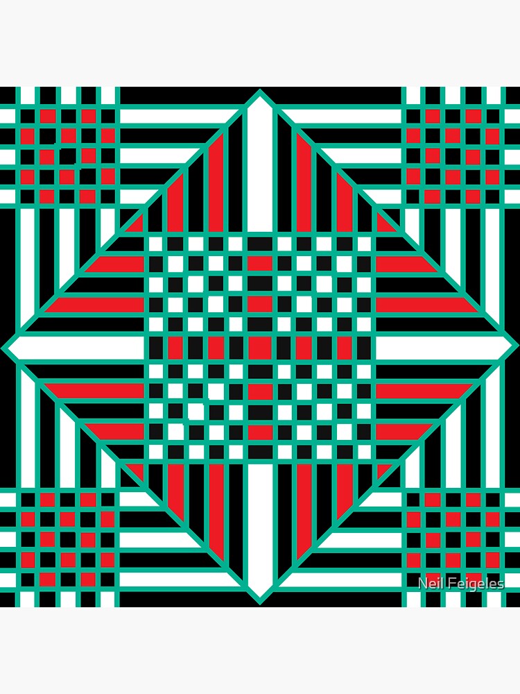 "Interlocking Shapes no. 46" Sticker for Sale by NeilFeigeles | Redbubble