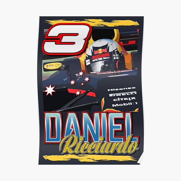 Daniel Ricciardo Posters | Redbubble