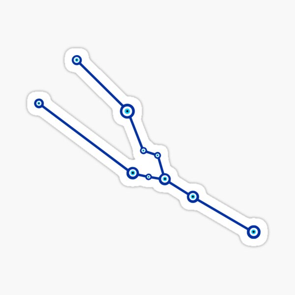 "Taurus Evil Eye Constellation" Sticker for Sale by zzodiacdesignss ...