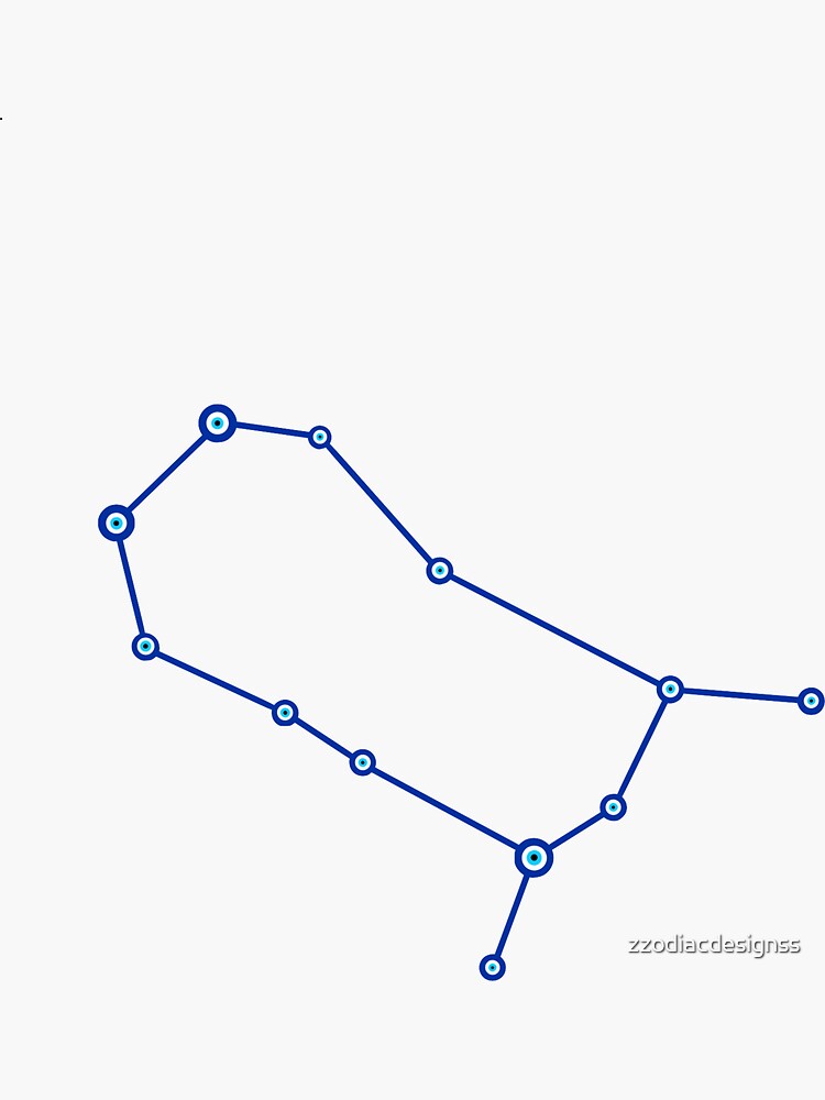 "Gemini Evil Eye Constellation" Sticker for Sale by zzodiacdesignss ...