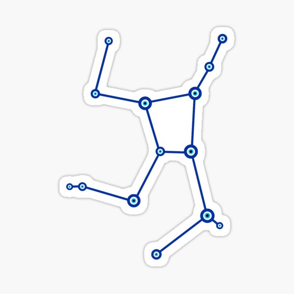 "Virgo Evil Eye Constellation" Sticker for Sale by zzodiacdesignss ...