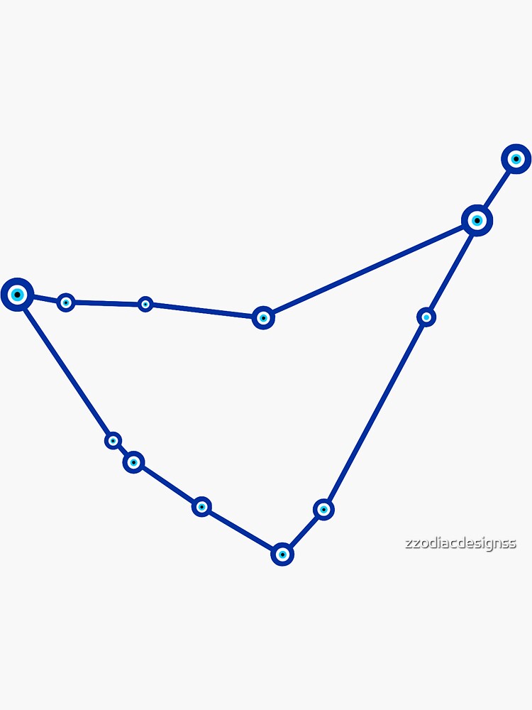 "Capricorn Evil Eye Constellation" Sticker for Sale by zzodiacdesignss ...