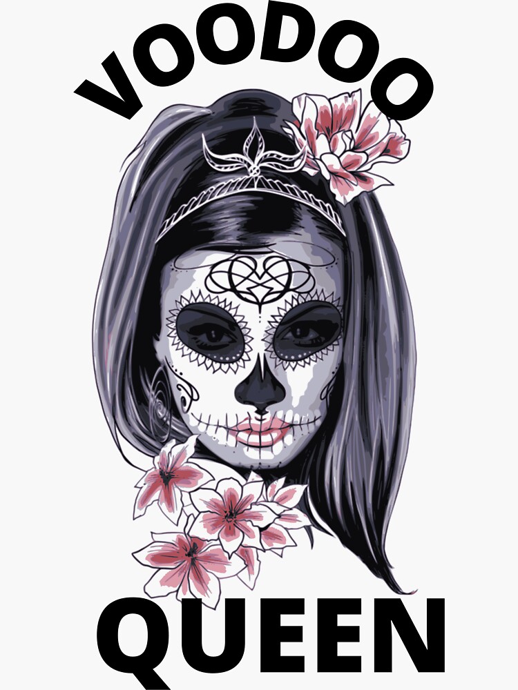 "Halloween Queen Of Voodoo " Sticker for Sale by CarolDenise02 | Redbubble