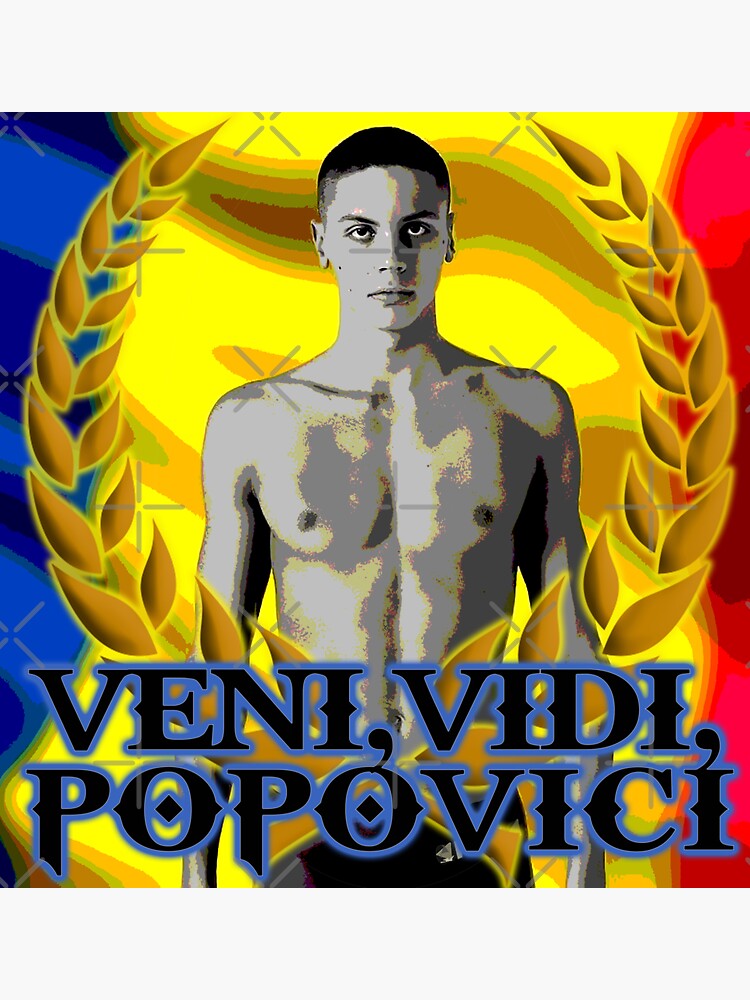 "David Popovici, world fastest swimmer 100m, 2022" Sticker for Sale by ...