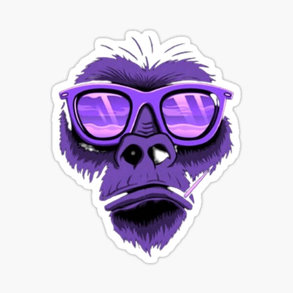 "Badass Monkey" Sticker for Sale by mrmickmack | Redbubble