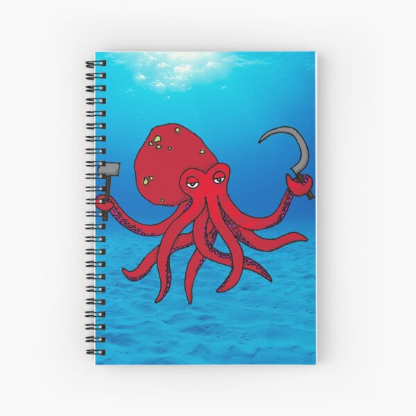 "Communist octopus" Spiral Notebook by Torben1910 | Redbubble