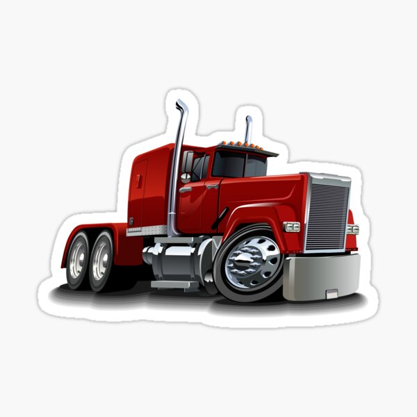 "Trucker 3" Sticker for Sale by ItsMeRuva | Redbubble