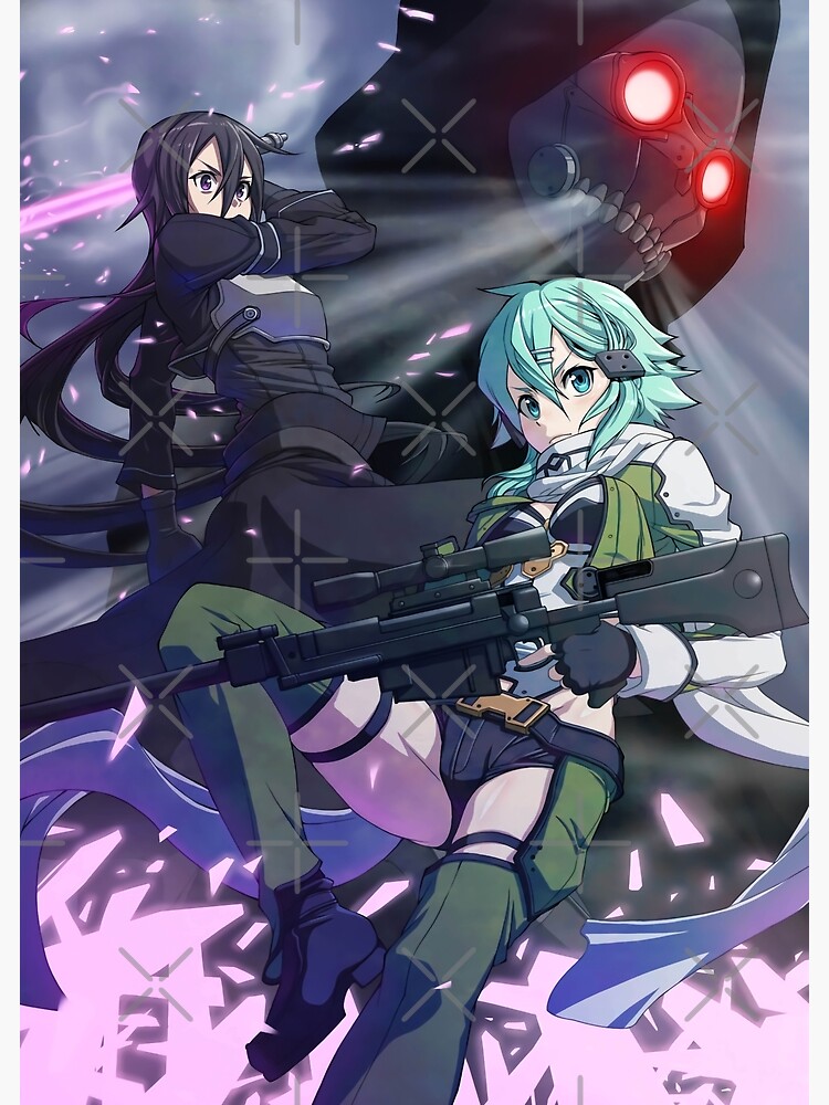 "Sinon Sword Art Online Epic Artwork for Fan" Poster for Sale by ...