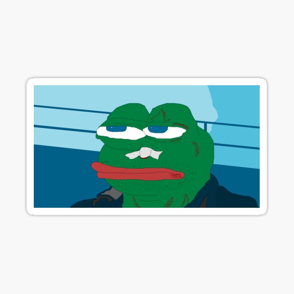 "Blade Pepe" Sticker for Sale by MonkeProduction | Redbubble