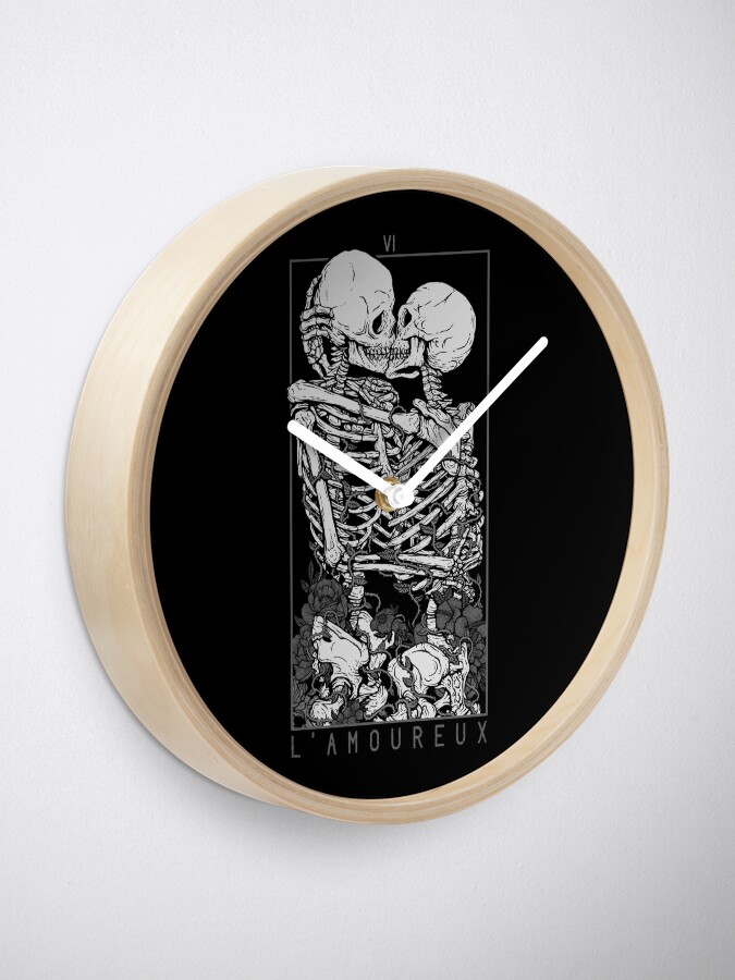 "The Lovers" Clock for Sale by deniart | Redbubble