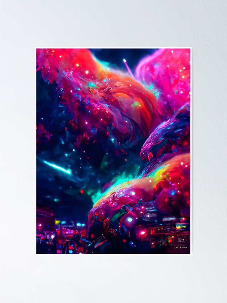"Nebulae City" Poster for Sale by MicroMagnus | Redbubble