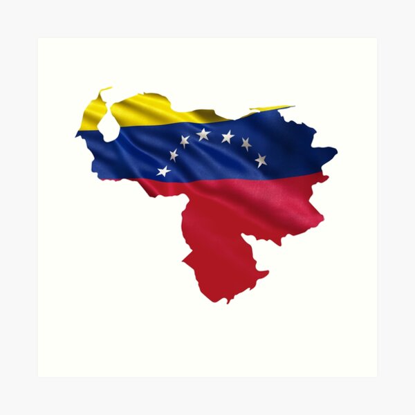 "Venezuelan flag map" Art Print for Sale by sele504 | Redbubble