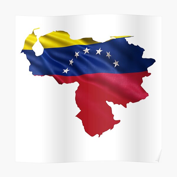 "Venezuelan flag map" Poster by sele504 | Redbubble
