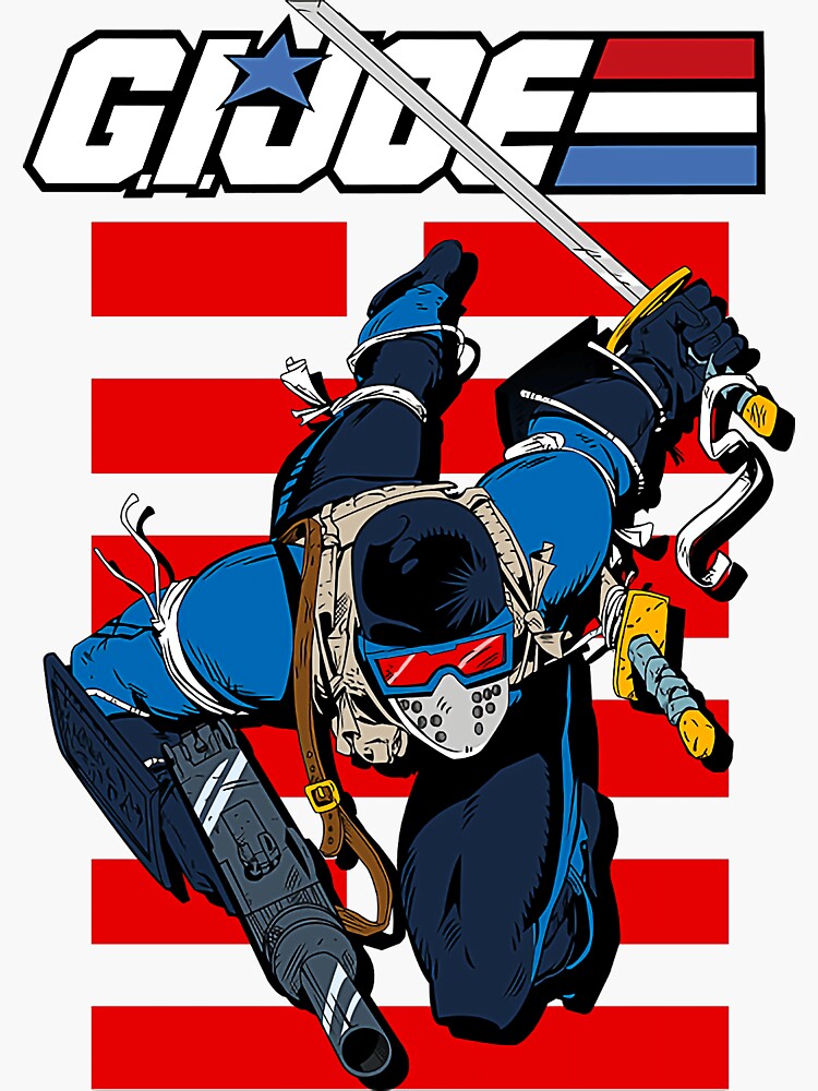"Gi Joe fan Gi Joe" Sticker for Sale by keitrubin | Redbubble