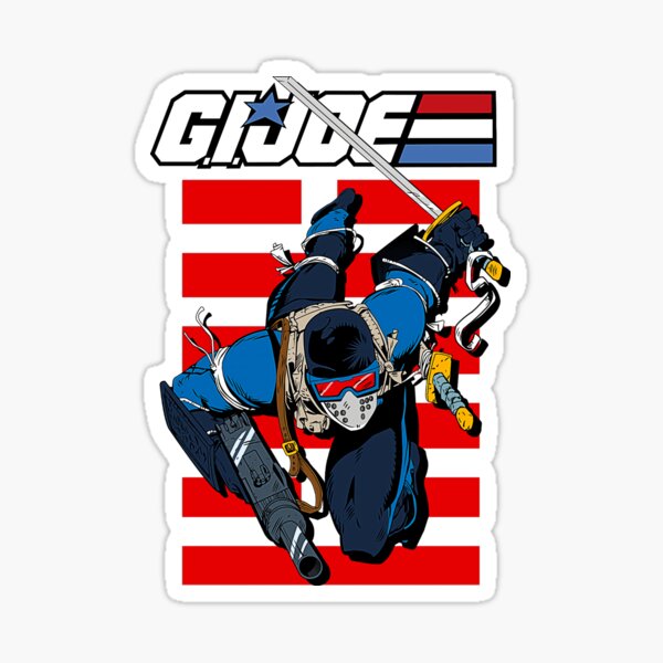 "Gi Joe fan Gi Joe" Sticker for Sale by keitrubin | Redbubble