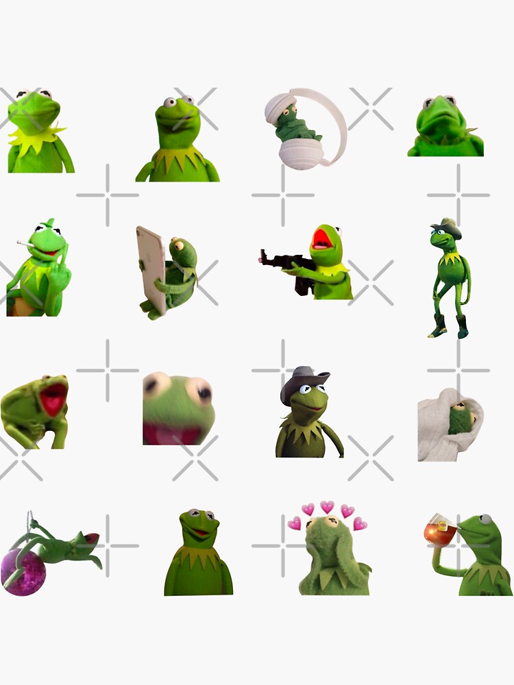 "kermit sticker pack" Sticker for Sale by elizabethhpark | Redbubble