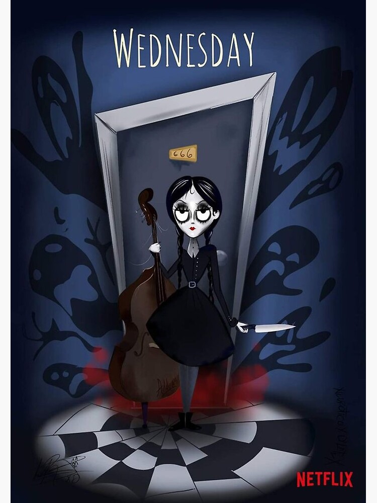 "Wednesday (2022)" Poster for Sale by ontanafont | Redbubble