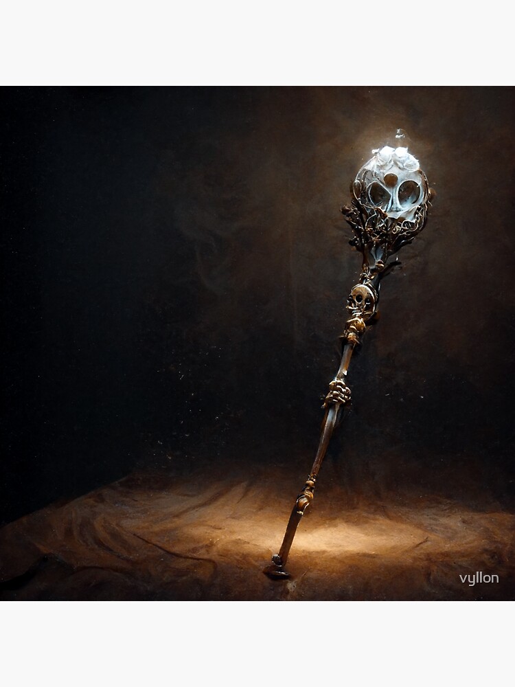 "You see a Skull Staff." Sticker for Sale by vyllon | Redbubble