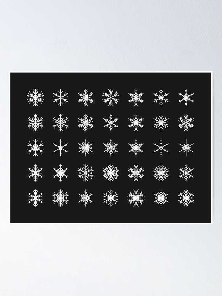 "Snowflakes " Poster for Sale by Wmcs91 | Redbubble