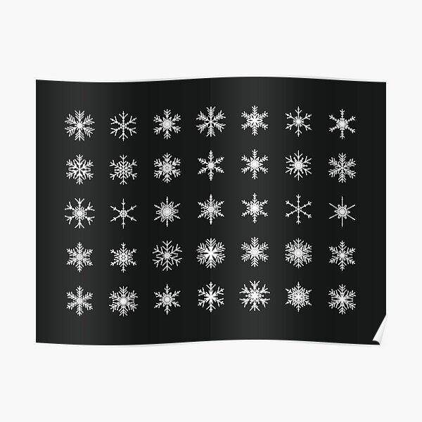 "Snowflakes " Poster for Sale by Wmcs91 | Redbubble