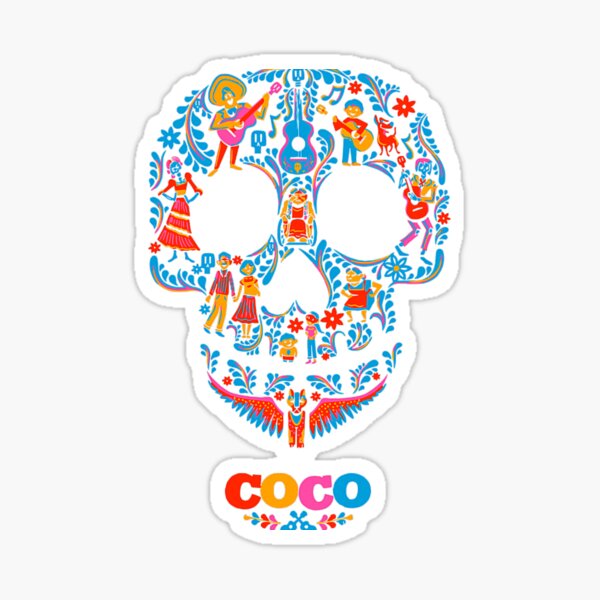 "Coco Coco Coco skull" Sticker for Sale by michaelbuler | Redbubble