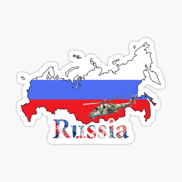 "Russian federation " Sticker for Sale by Ayeshalee22 | Redbubble