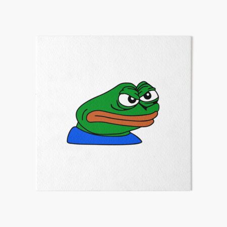 "Madge Emote Pepe The Frog" Art Board Print for Sale by sayedmossad ...
