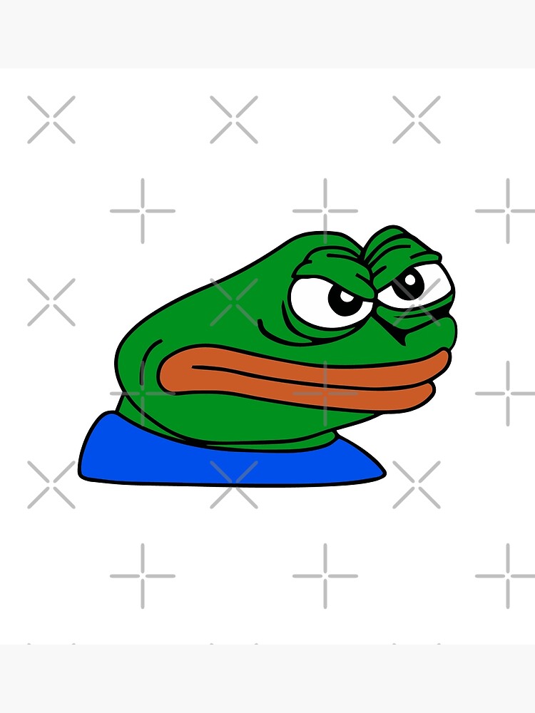 "Madge Emote Pepe The Frog" Poster for Sale by sayedmossad | Redbubble