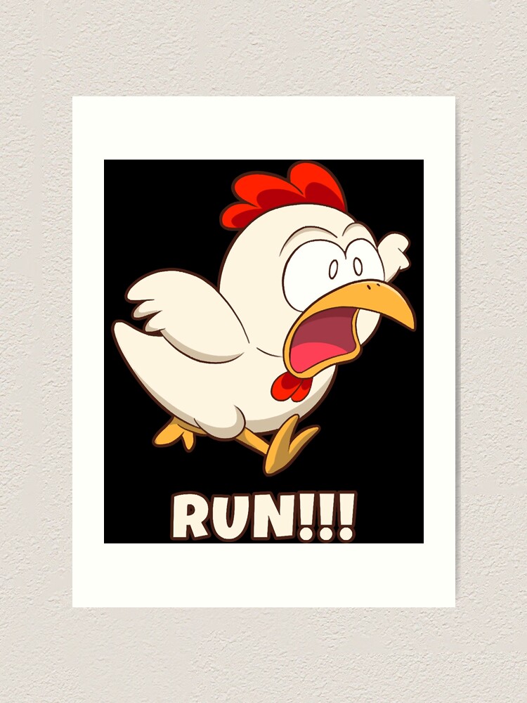 "Chicken Run Meme" Art Print for Sale by cora1ka | Redbubble