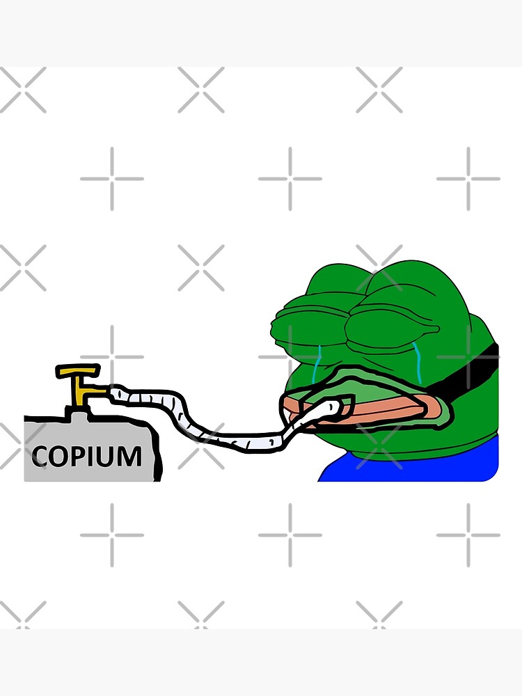 "Copium Emote Pepe The Frog" Poster for Sale by sayedmossad | Redbubble
