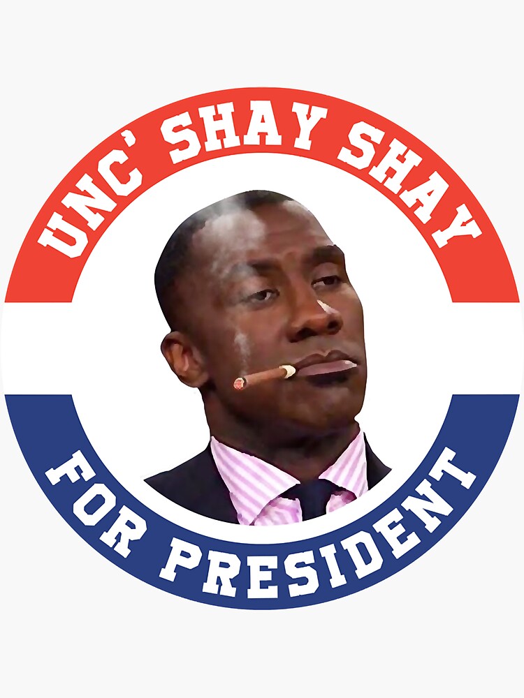"Shannon Sharpe Unc Shay Shay Président incontesté" Sticker for Sale by ...