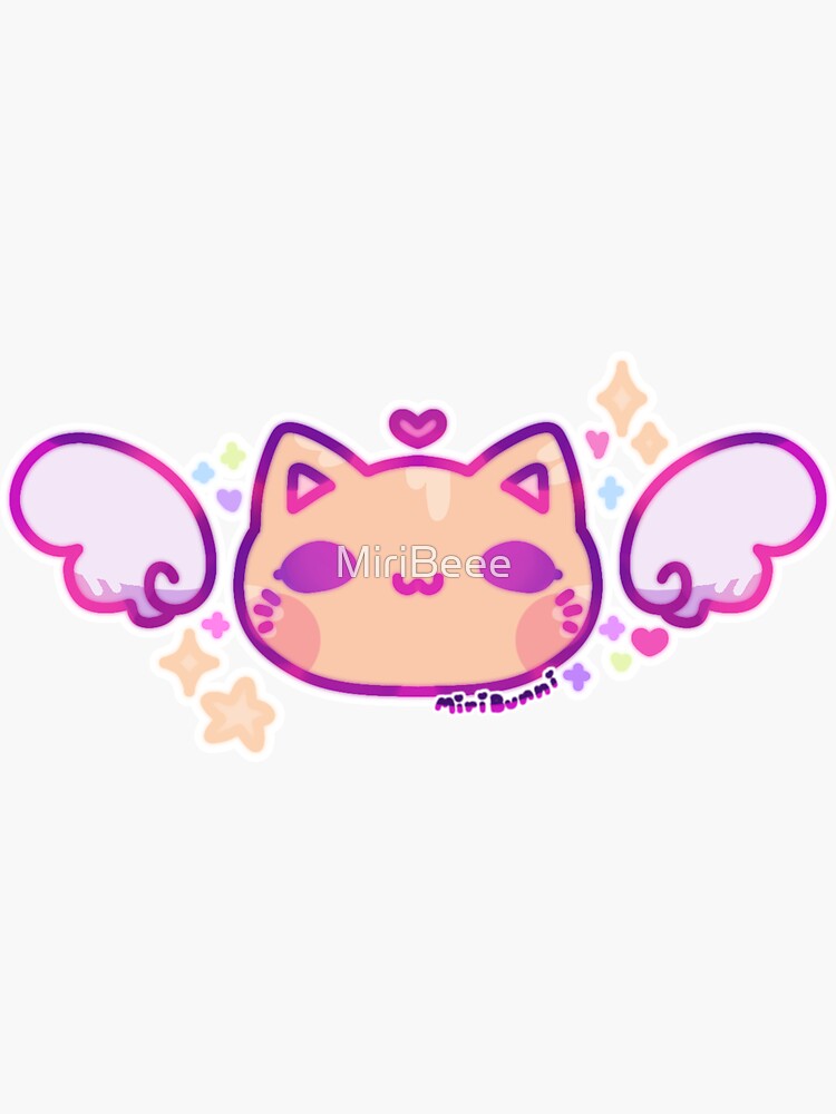 "ʚ Angel Kitty ɞ" Sticker for Sale by MiriBeee | Redbubble